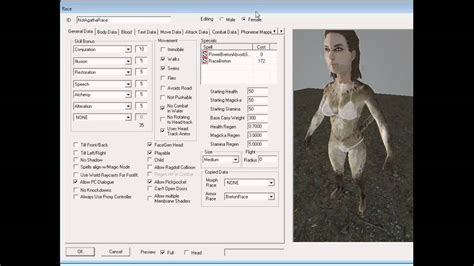 skyrim creation kit how to mix races step by step tutorial youtube