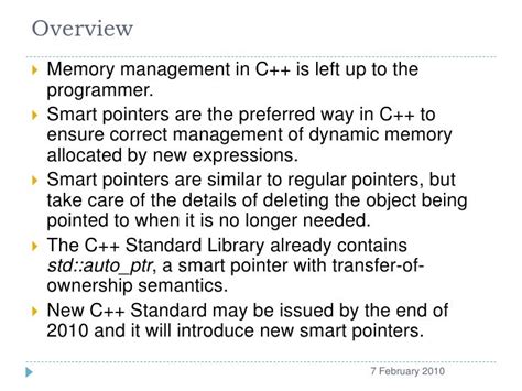 smart pointers