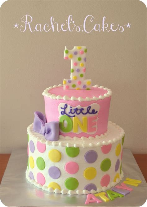 Polka Dot 1st Birthday Cake Cakes Pinterest