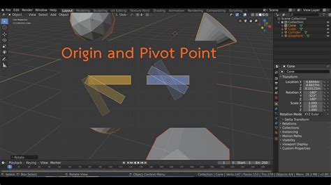 blender 2 8 basic ep 5 origin and pivot point youtube