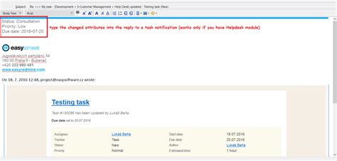 how to control easy redmine via email easy redmine