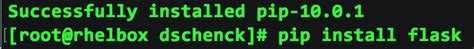 how to install python flask on red hat enterprise linux 7