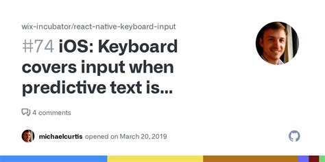 ios keyboard covers input when predictive text is disabled and