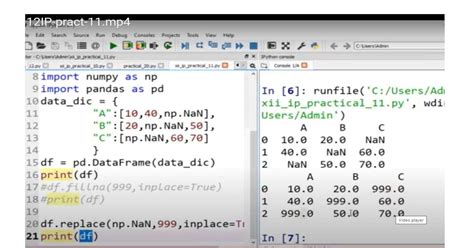 rks computer science replace all missing values in a dataframe with a