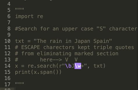 python escape character thwarts triple quotes technical support