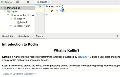 kotlin on jetbrains academy learn the basics for free or master your