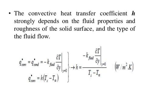 Heat Transfer Forced Convection Heat Transfer Coefficient