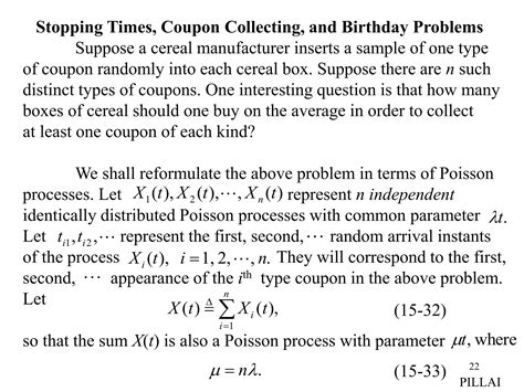 Poisson Process And Explaination Lectr15 Ppt