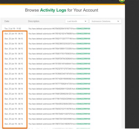 how to locate missing submissions in the form