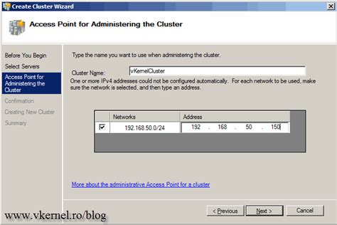 creating a windows server 2008 r2 failover cluster