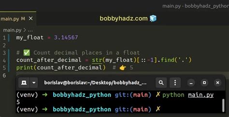 count the decimal places of a float in python bobbyhadz