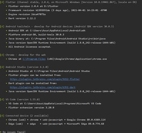 getting dart sdk version error · issue 79758 · flutter flutter · github