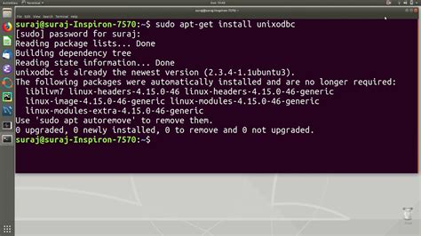 how to install unix odbc in ubuntu linux youtube