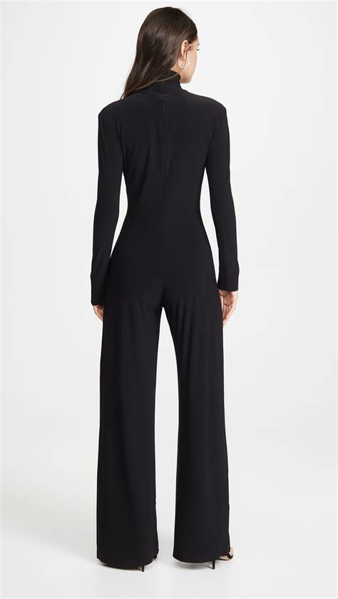 Norma Kamali Long Sleeve Turtleneck Jumpsuit Shopbop In 2021 Long