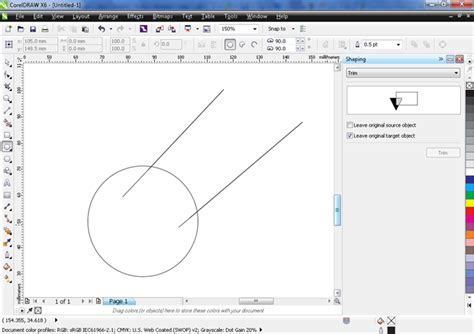 i can t trim coreldraw x7 coreldraw graphics suite x7 coreldraw