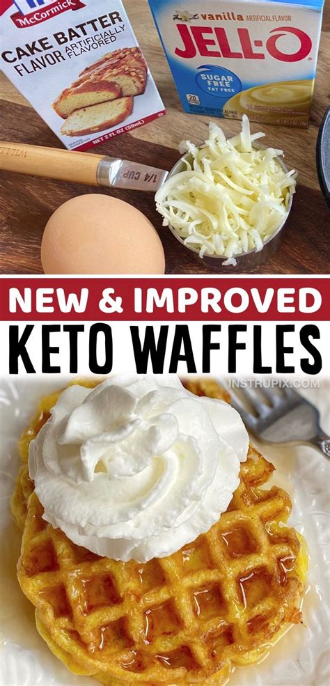 The Best Keto Breakfast Chaffles New And Improved With Pudding Mix