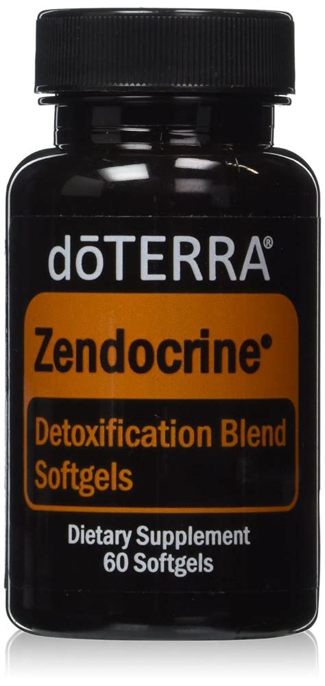 Doterra Zendocrine Essential Oil Detoxification Blend Softgels 60