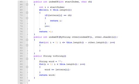 solved java you will write your own version of the string