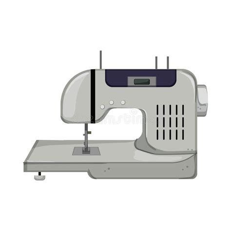 Stich Sew Machine Cartoon Vector Illustration Stock Vector