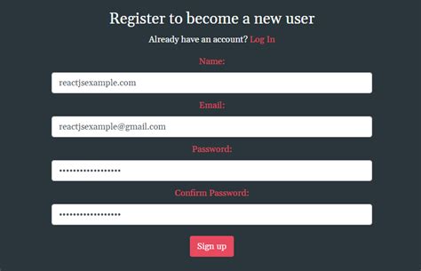 a simple user authentication template using react laptrinhx