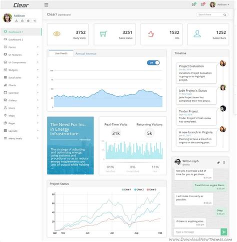 clear vuejs laravel admin template templates layout download