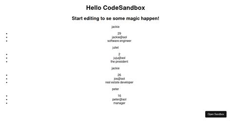 map nested arrays codesandbox