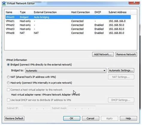 ways to mirror vsphere networking with vmware virtual network editor