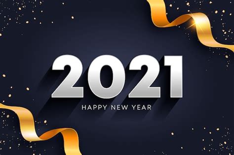 Modèle De Bannières De Fête Design Plat Nouvel An 2021 Vecteur Premium