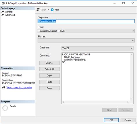 sql server differential backup
