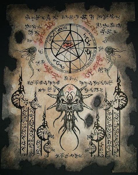 The Elder Sign Cthulhu Larp Necronomicon Fragment Occult By Zarono
