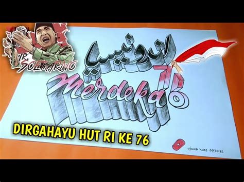 Mewarnai Kaligrafi Tema Kemerdekaan