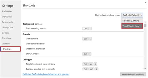 customize keyboard shortcuts microsoft edge development microsoft learn