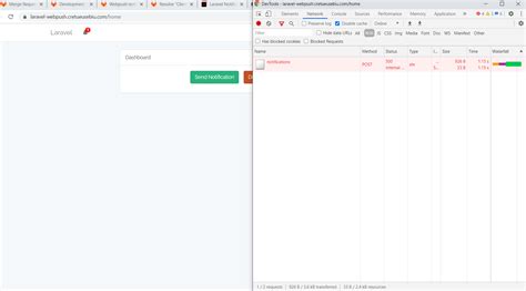laravel web push notifications demo