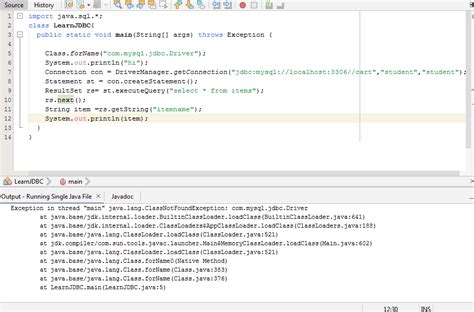 java lang classnotfoundexception in netbeans 13 with mysql