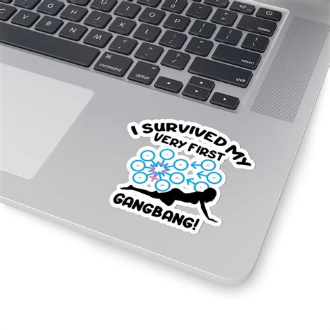 Swinger Lifestyle Sticker Survived My Very First Gangbang Shared Wife