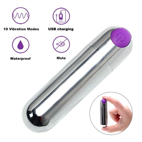 10 Speed Usb Rechargeable Bullet Vibrator For Clit Stimulator