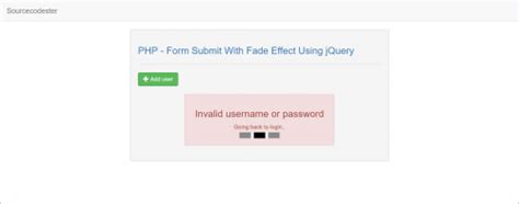 php form submit with fade effect using jquery free source code