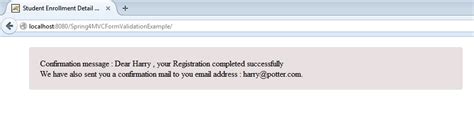 spring 4 mvc form validation and resource handling annotations
