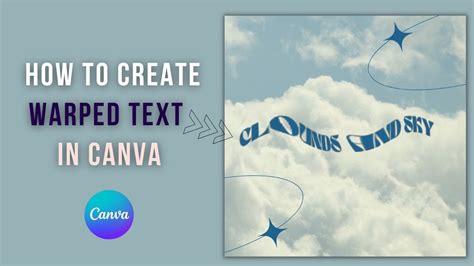 how to create warped text in canva wavy text in canva youtube
