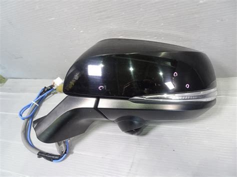 【やや傷や汚れあり】ヴェルファイア Dba Agh30w 左 ドアミラー サイド 黒 202 前期 オプション品？ アルファード