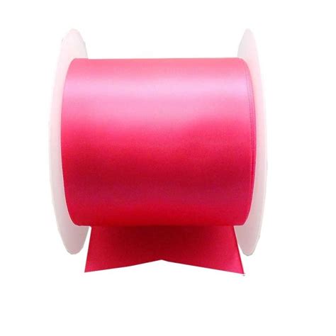 Satin Sash Ribbon 100mm 4inch Hot Pink 1m
