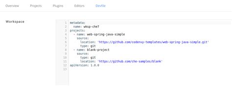 chapter 3 workspaces overview red hat codeready workspaces 2 0 red