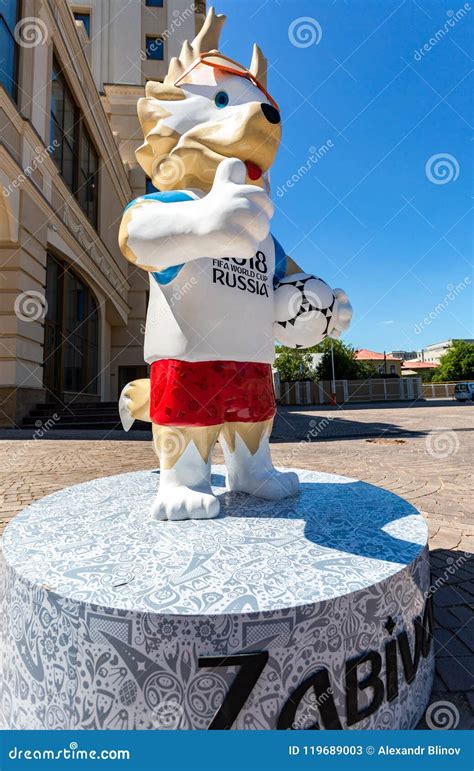 Wolf Zabivaka Official Mascot Of 2018 Fifa World Cup Editorial Stock