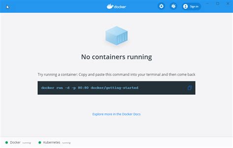 dashboard does not show running containers · issue 7989 · docker for