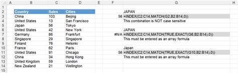 excel functions index match