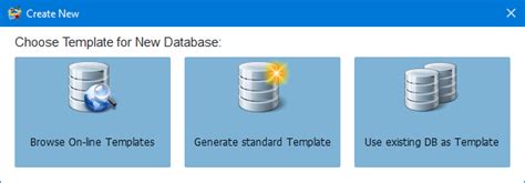 creating new database