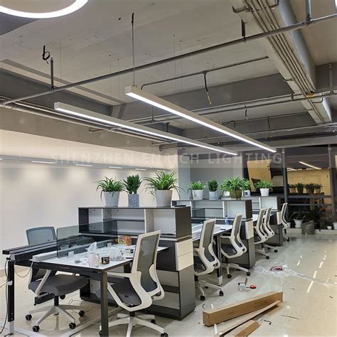 china suspended office linear light hanging led linear lights with non