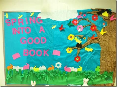 Spring Into A Good Book Seasonal Library Display Library Displays