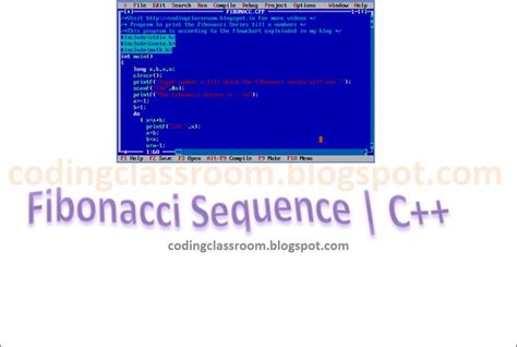 fibonacci sequence program in c fibonacci sequence