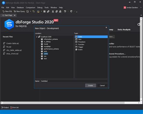 create tables in mysql tutorial with examples
